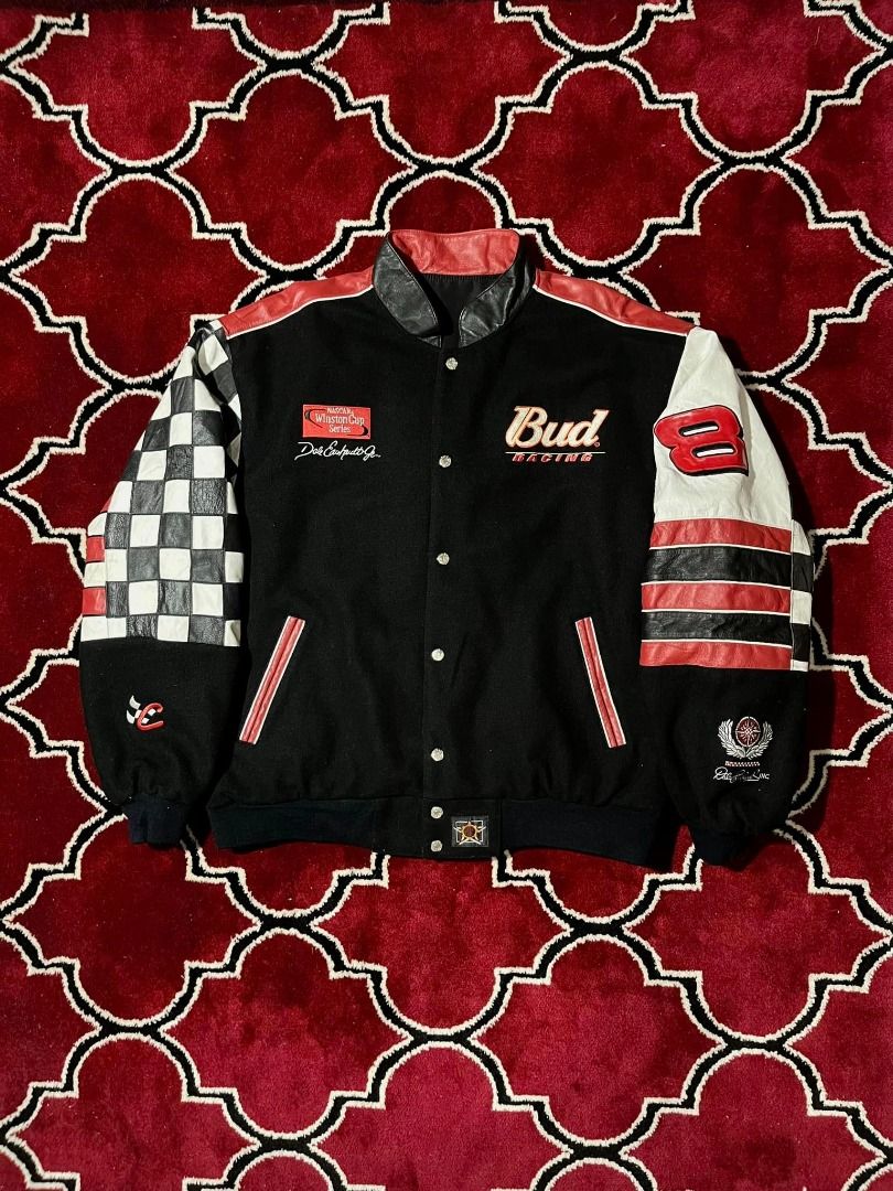 NASCAR Budweiser Racing Vintage Reversible Jacket ft. Dale Earnhardt Jr ...