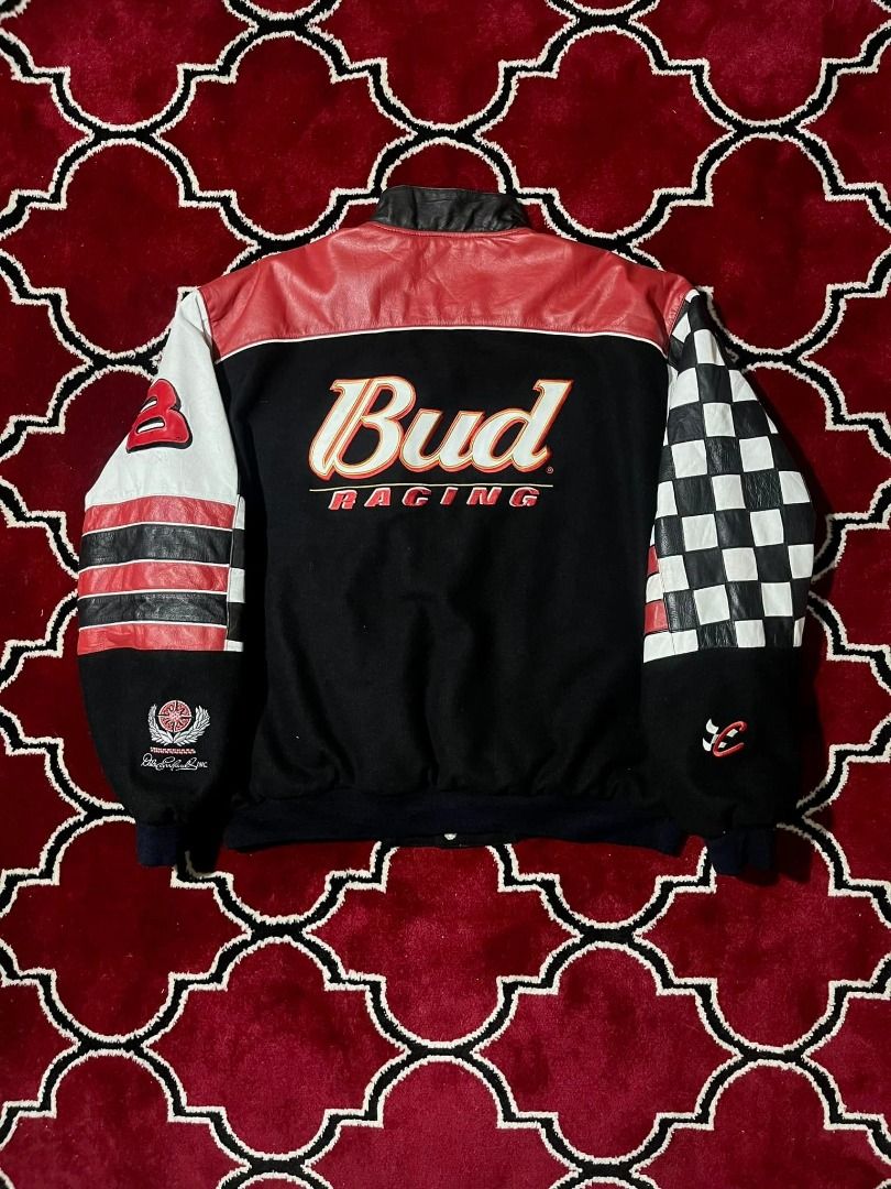 NASCAR Budweiser Racing Vintage Reversible Jacket ft. Dale Earnhardt Jr ...