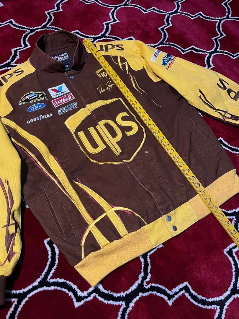 NASCAR UPS Racing Vintage Jacket ft. David Ragan #6, Men's Fashion ...