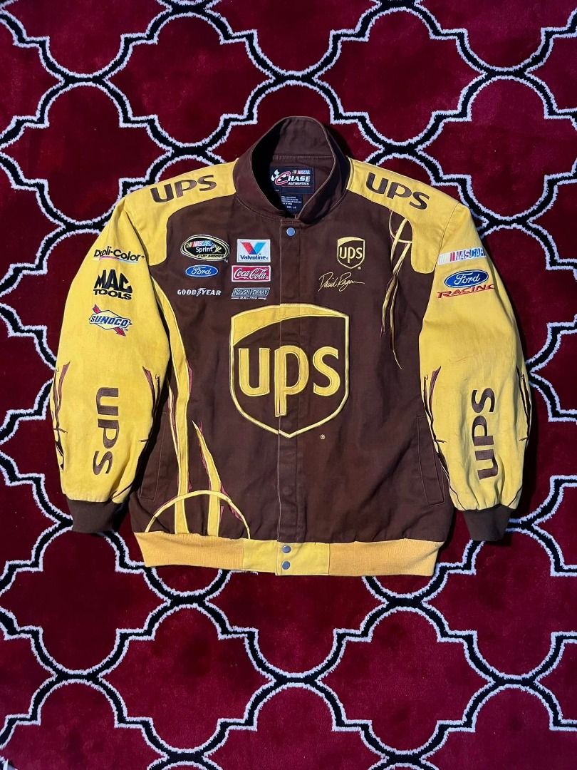 NASCAR UPS Racing Vintage Jacket ft. David Ragan #6, Men's Fashion ...