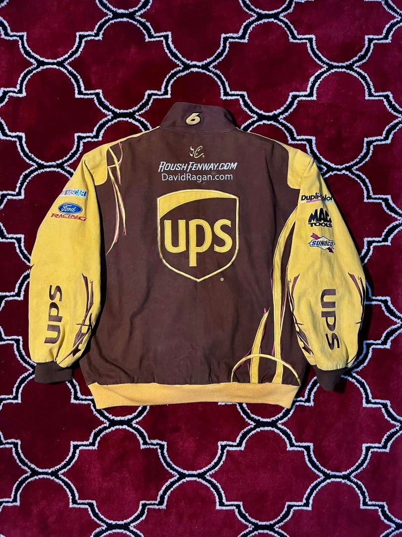 NASCAR UPS Racing Vintage Jacket ft. David Ragan #6, Men's Fashion ...