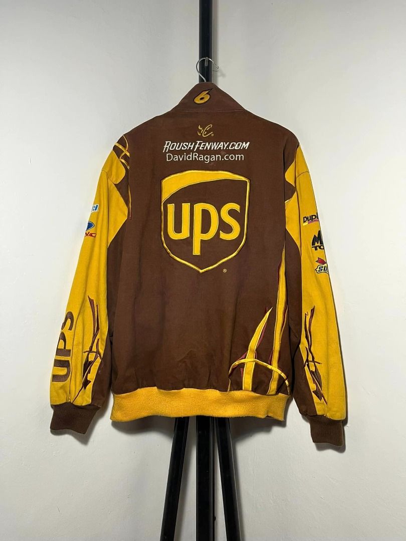 NASCAR UPS Racing Vintage Jacket ft. David Ragan #6, Men's Fashion ...