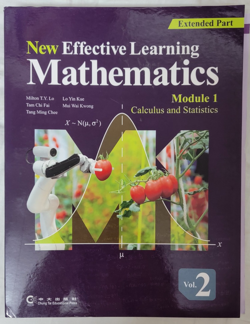 New Effective Learning Mathematics Module 1 Calculus And Statistics Vol 2 2019 Ed [with New