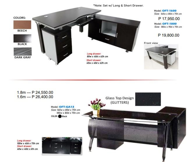 OFFICE TABLE / EXECUTIVE TABLE / STAFF TABLE / CLERICAL TABLE ...