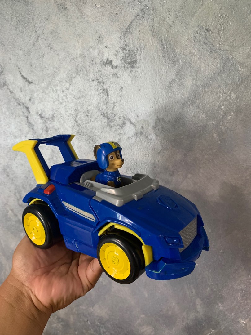 Paw patrol Chase Racing Car, Hobbies & Toys, Toys & Games on Carousell