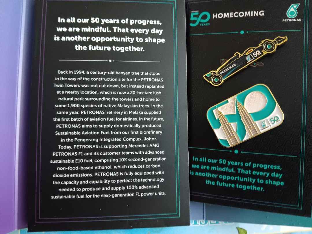 Petronas pin formula one & Twin Tower, Hobbies & Toys, Collectibles ...