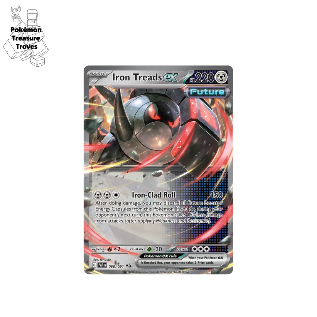 Pokemon Paldea Fates Iron Treads ex Card, Hobbies & Toys, Toys & Games ...