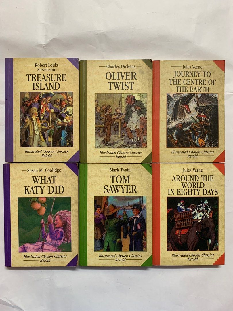 Preloved English Storybooks for Children (Oliver Twist, Treasure Island ...