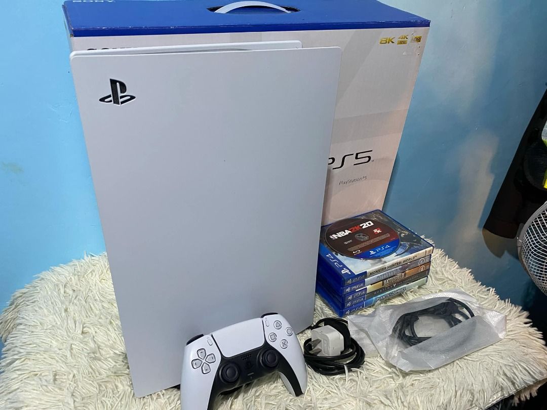 PS5 Disc Edition Complete w/ Box & 6 physcal Games, Video Gaming, Video ...