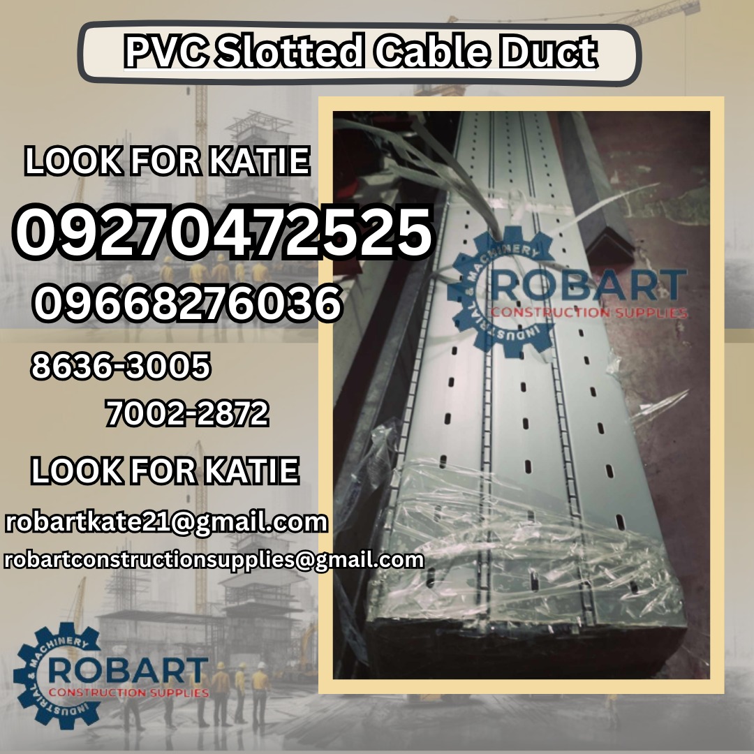 PVC Slotted Cable Duct, Commercial & Industrial, Construction Tools ...