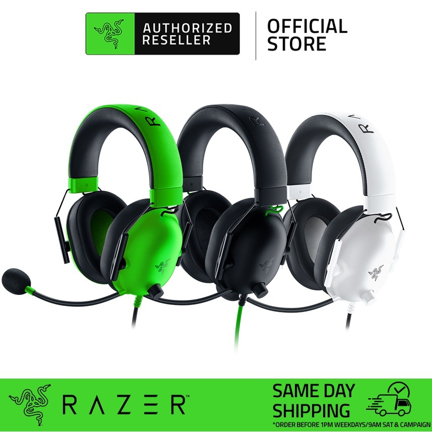 Razer BlackShark V2 X 3.5mm Analog | USB Type-A Wired Gaming Headset ...