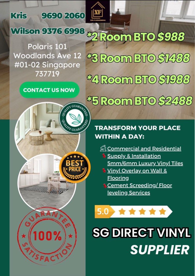 Preferred Merchant by Carousell Vinyl flooring/Most affordable vinyl ...