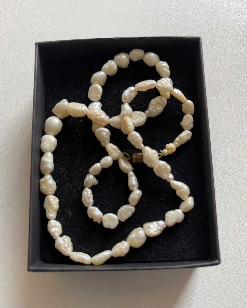 River pearls, Women's Fashion, Jewelry & Organisers, Necklaces on Carousell