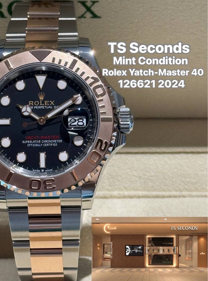 Rolex 126621 Yacht-Master 40mm 2tone Everose Black Dial, Luxury ...