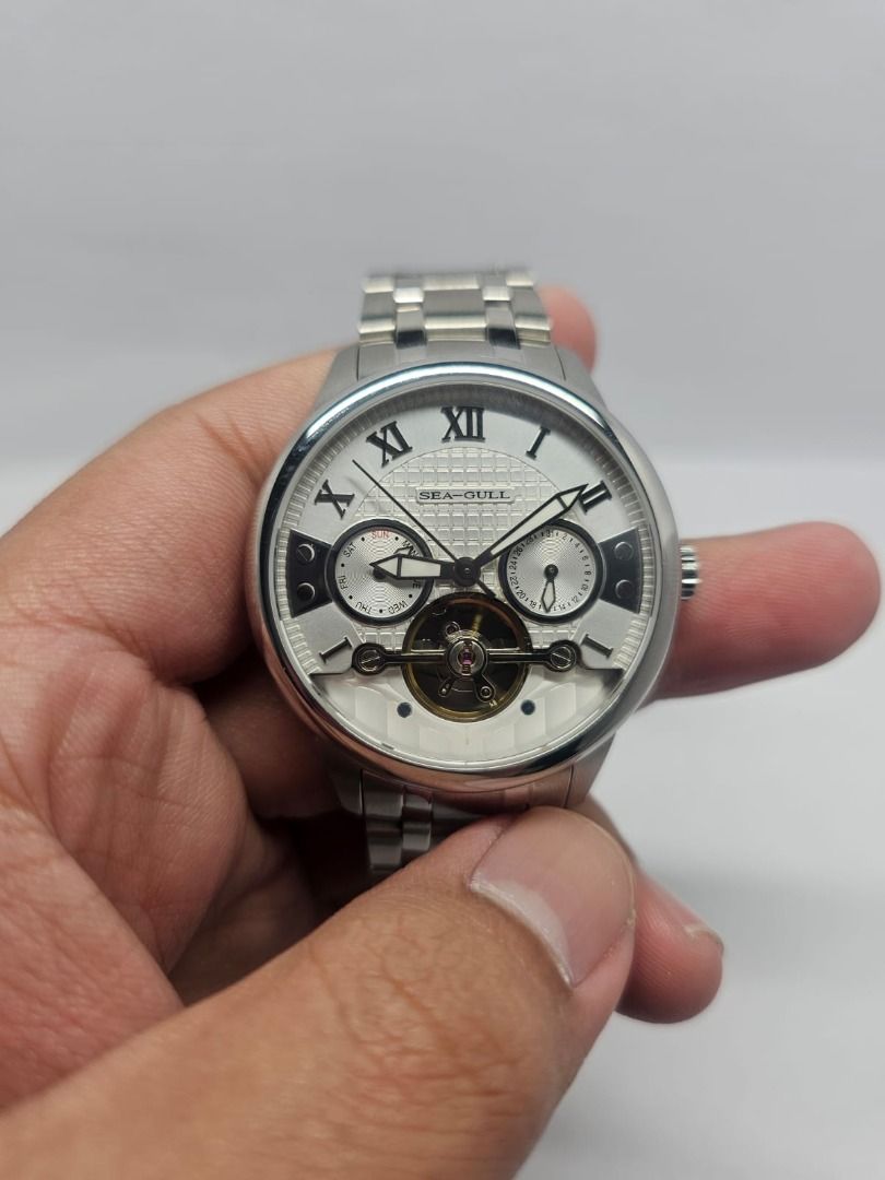 Original Seagull Flywheel Skeleton Automatic Watch, Men's Fashion ...