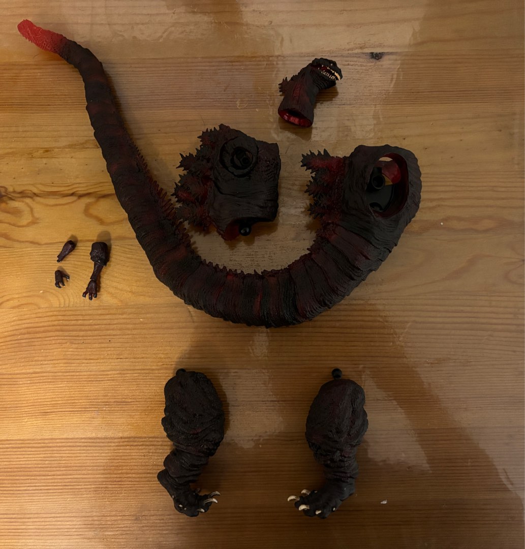 SHM S.H.MonsterArts 2016 Shin Godzilla 真哥斯拉第四形態夜間戰 散件, 興趣及遊戲, 玩具 & 遊戲類 ...