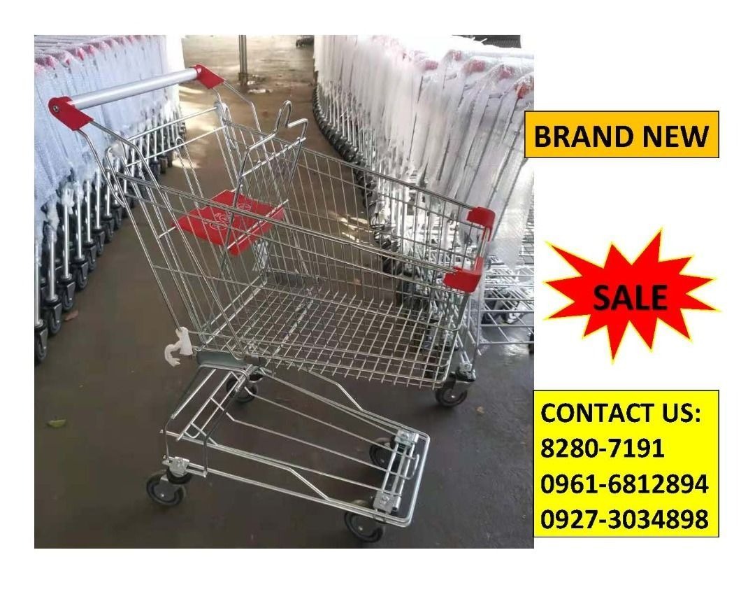 Shopping PushCart Shopping Push Cart Grocery Pushcart Supermarket ...
