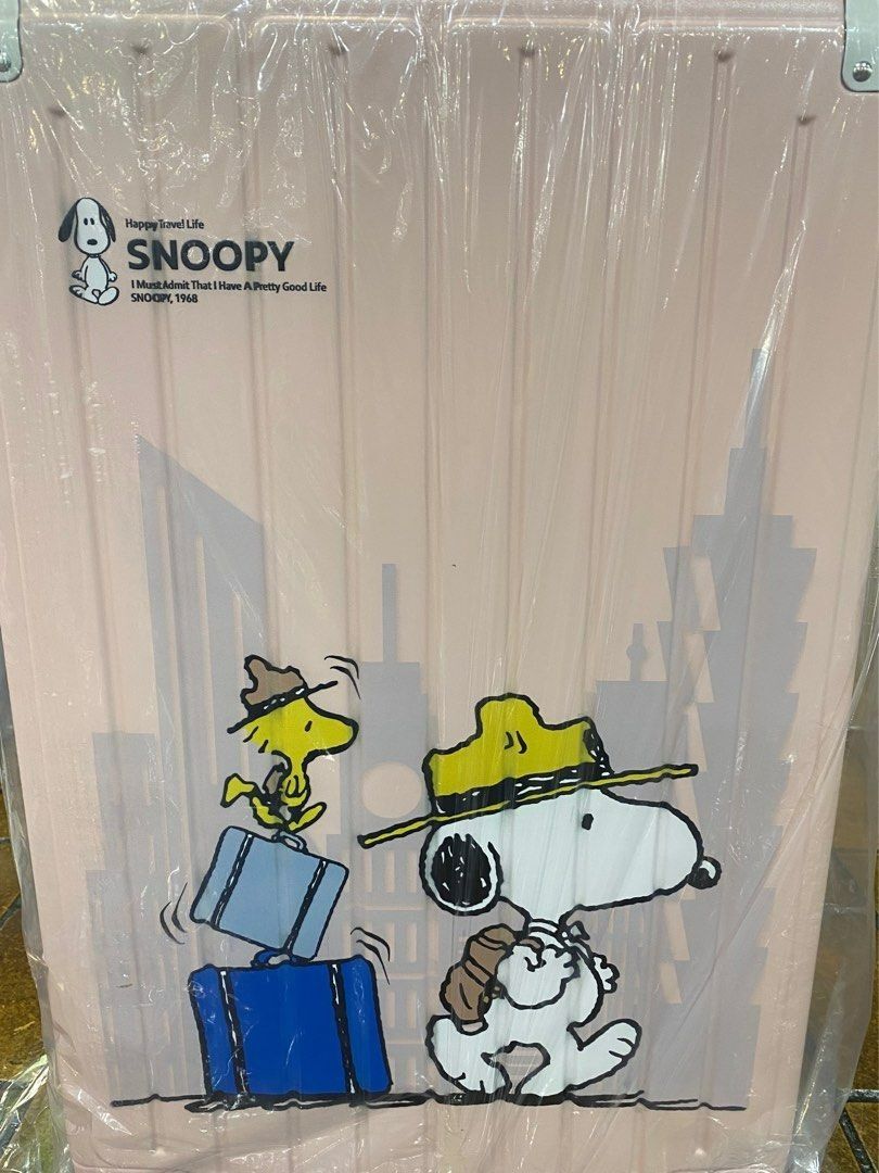 全新SNOOPY / ELLE 厚 鋁框 多色 扣款 行李箱 TSA Lock 20” 24” 26” 28” 360 wheels baggage luggage suitcase 5 ...