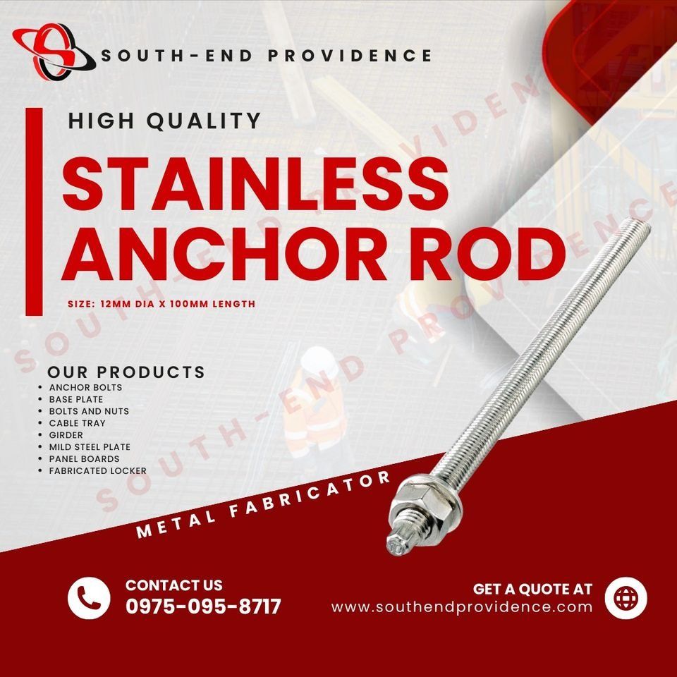 Stainless Anchor Rod 12mm dia x 100mm length | Anchor Bolt | Hex Bolt ...