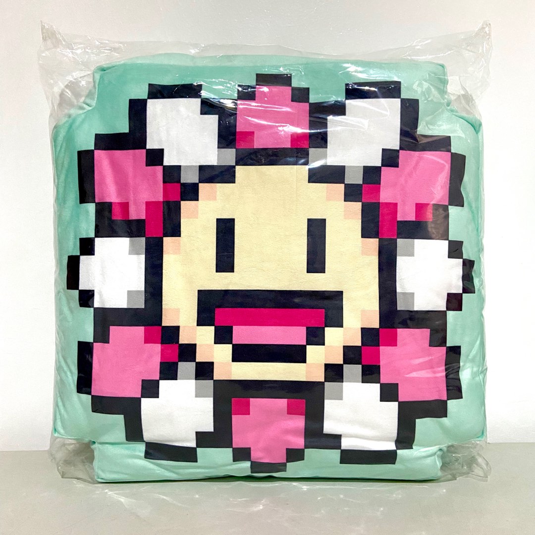 Takashi Murakami: Pixel Flower Cushion, Hobbies & Toys, Toys & Games on ...