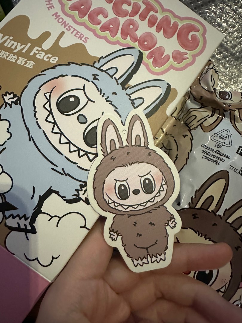 Toffee Labubu Authentic Macaroon Popmart New with box, Hobbies & Toys ...