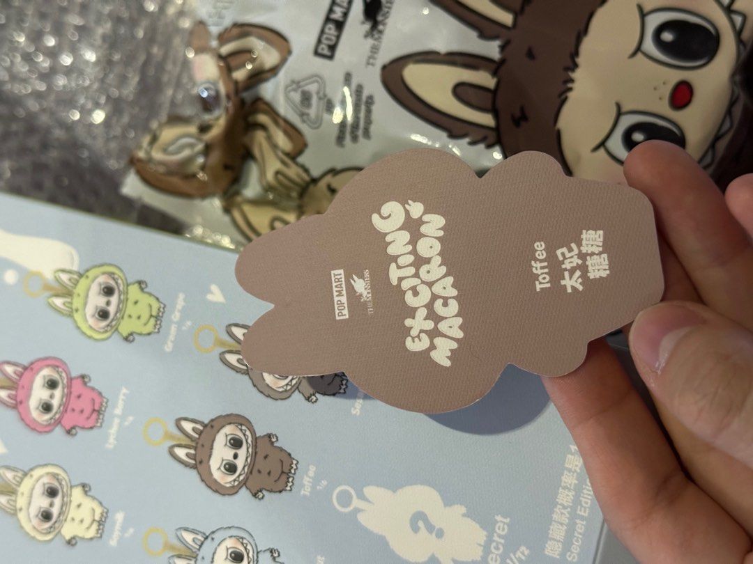 Toffee Labubu Authentic Macaroon Popmart New with box, Hobbies & Toys ...