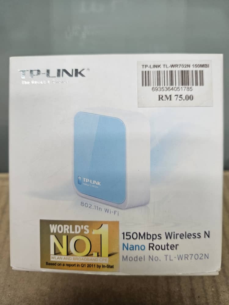 TP-Link Nano Router TL-WR702N, Computers & Tech, Parts & Accessories ...