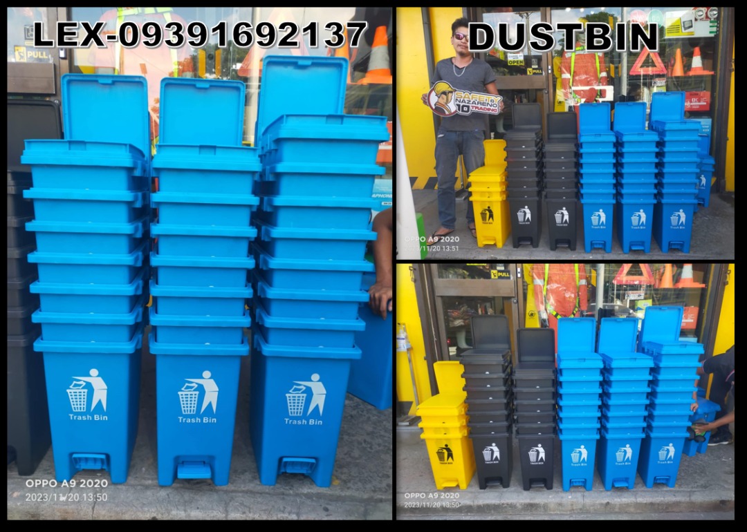 trash bin dust bin dustbin with footpedal, Furniture & Home Living ...