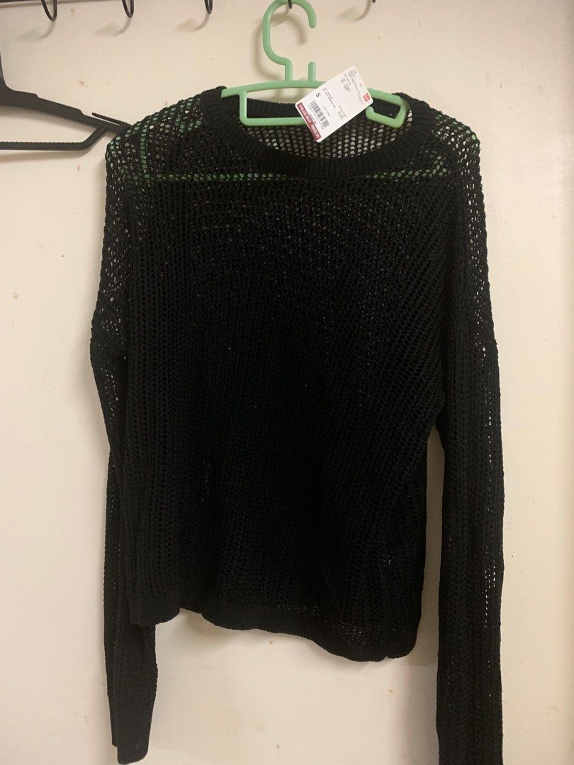Uniqlo net top, Women's Fashion, Tops, Blouses on Carousell