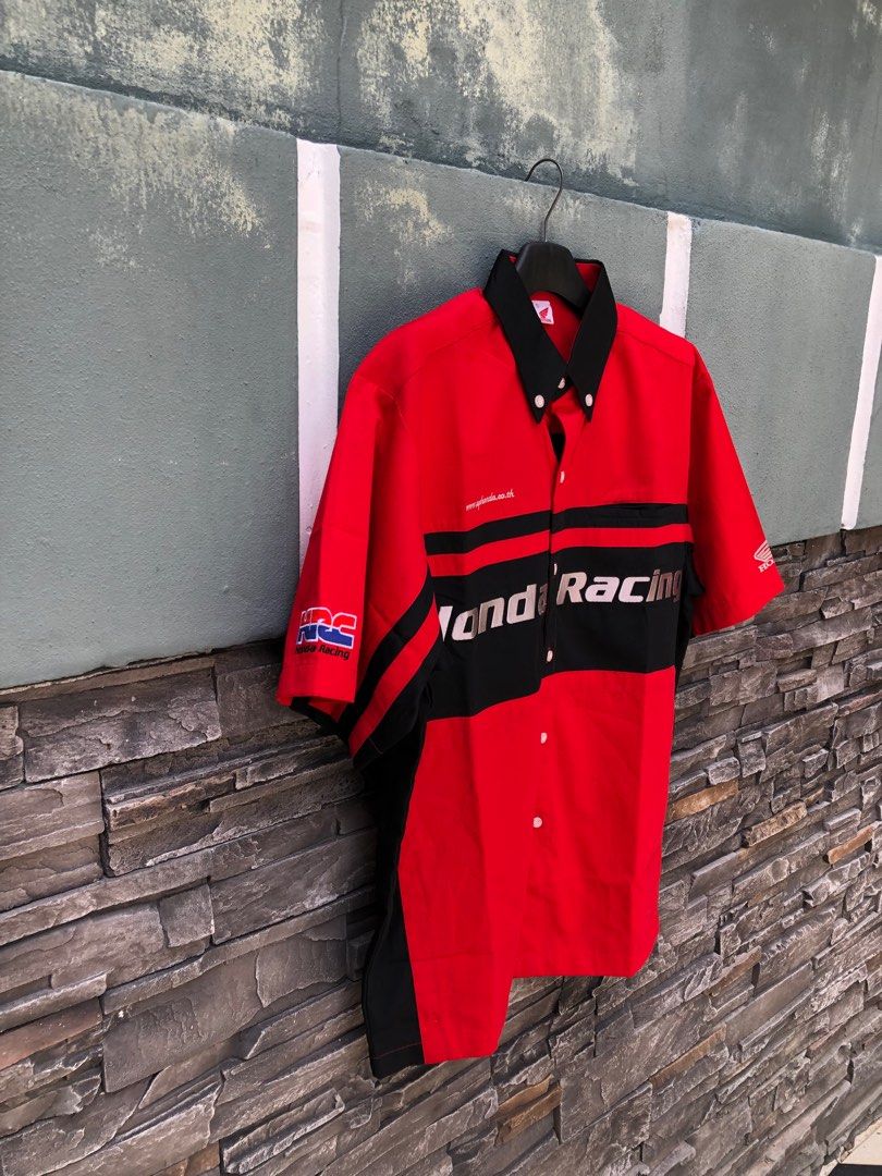 Vintage Honda Racing Kemeja HRC, Men's Fashion, Activewear on Carousell