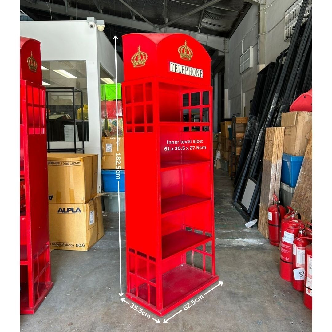 Vintage-Inspired Telephone Booth Display Rack, Furniture & Home Living ...