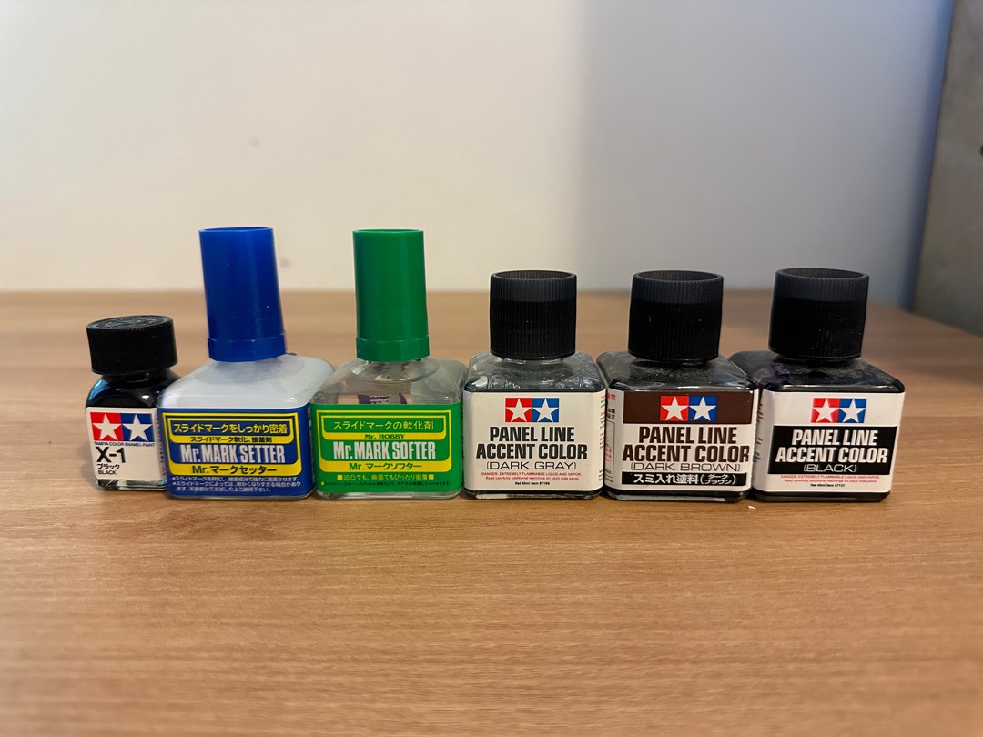 田宮 雙星 tamiya / colour enamel paint x-1 black / panel line accent color ...
