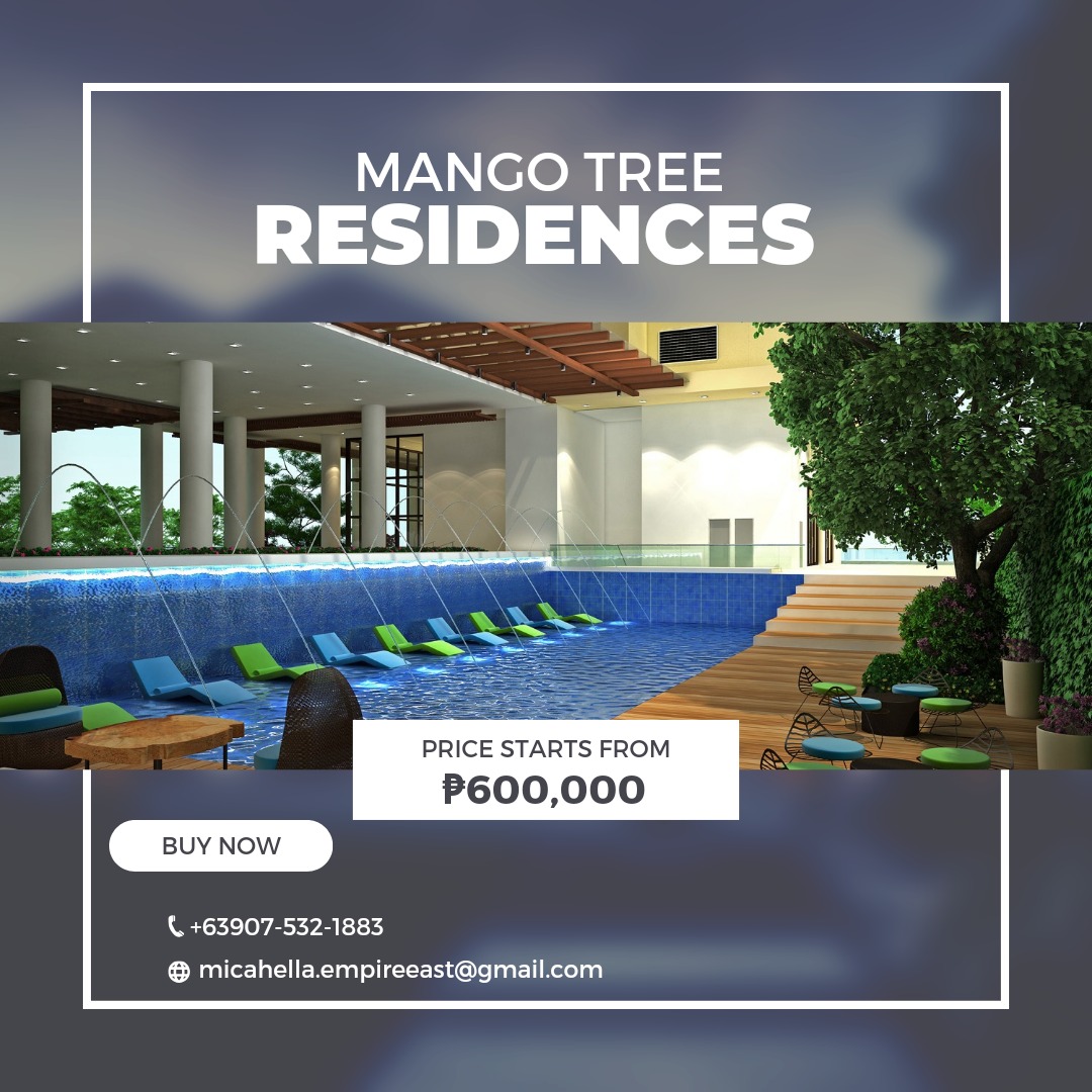 ! Good for big family condo in San Juan City | Mango Tree Residences ...