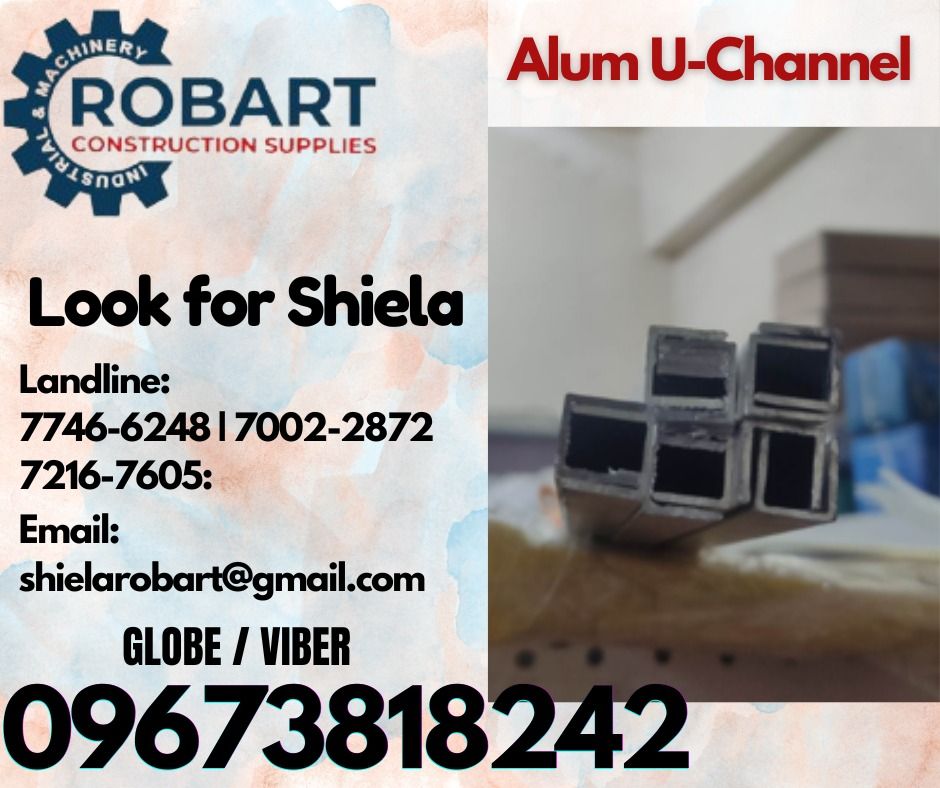 Alum U-Channel, Commercial & Industrial, Construction Tools & Equipment ...