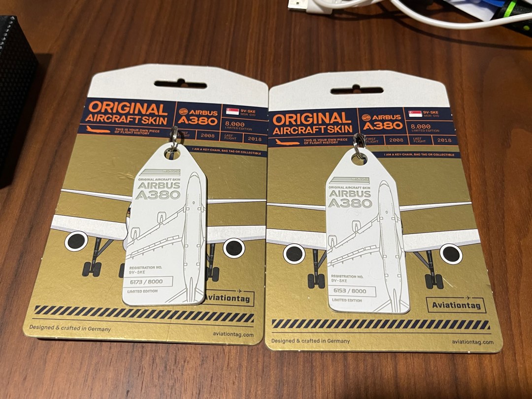 Aviationtag Plane Tag Singapore Airlines Airbus A380 9V-SKD NEW LIMITED ...