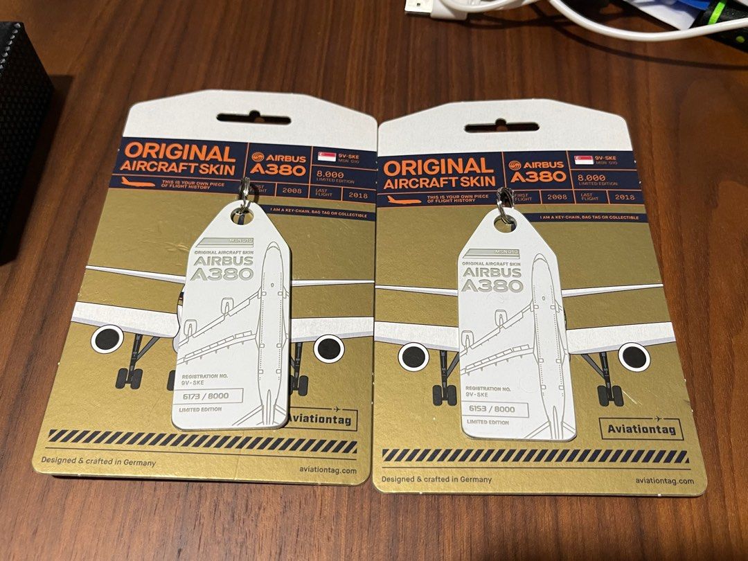 Aviationtag Plane Tag Singapore Airlines Airbus A380 9V-SKD NEW LIMITED ...