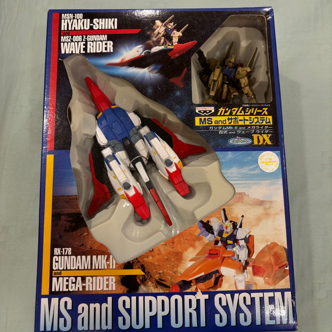 Banpresto MS and Support System MSN-100 Hyaku Shiki MSZ-007 Z Gundam ...