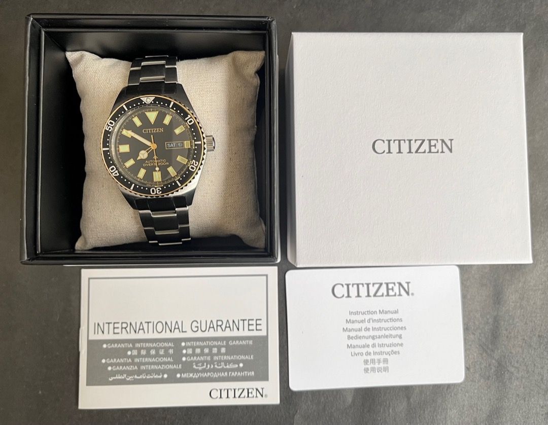 BNEW AUTHENTIC! Citizen Promaster Watch NY0125-83E Automatic Diver Gold ...