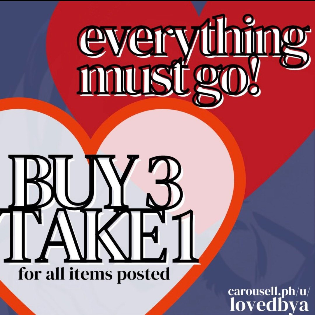 BUY 3 TAKE 1 FOR ALL ITEMS POSTED, Announcements on Carousell
