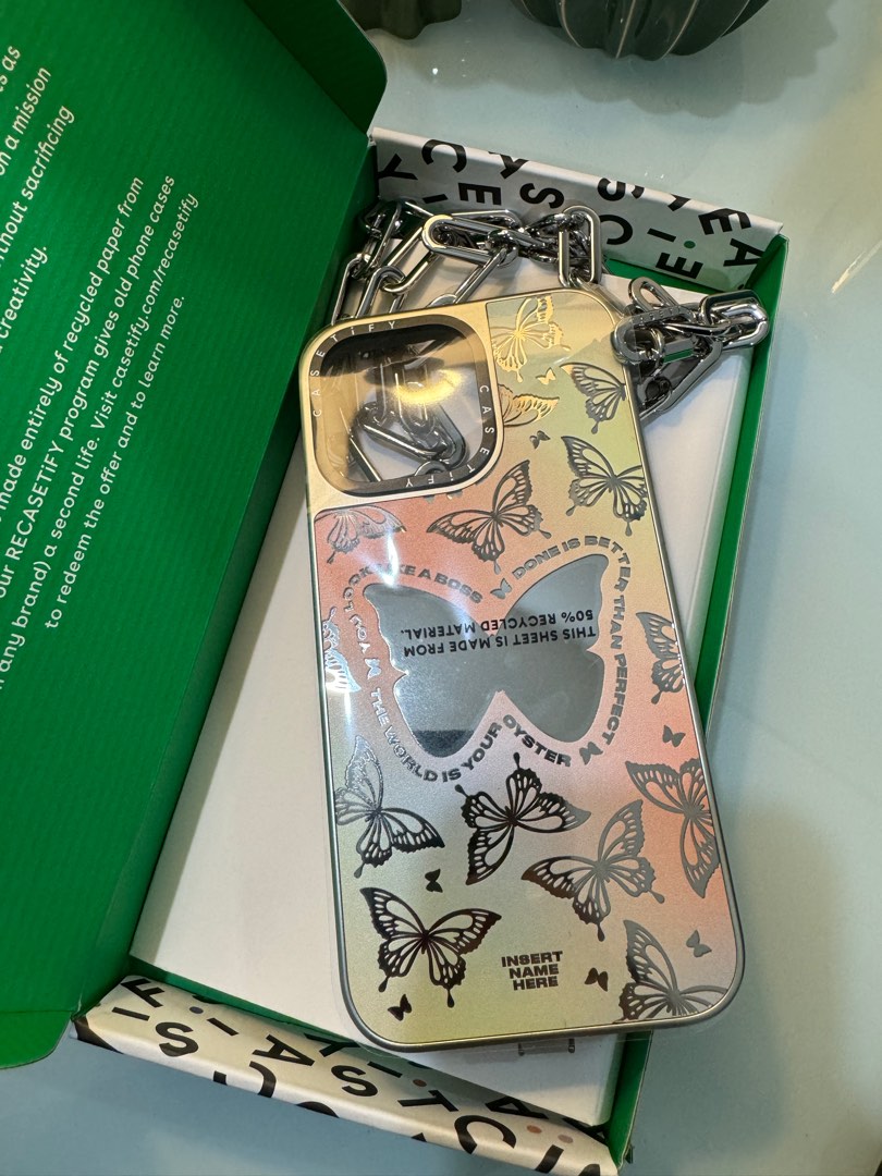 CASETIFY BUTTERFLY EFFECT MIRROR CASE MAGSAFE COMPATIBLE WITH METAL ...