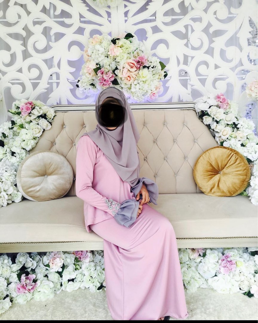Custom tunang set, Women's Fashion, Muslimah Fashion, Baju Kurung ...