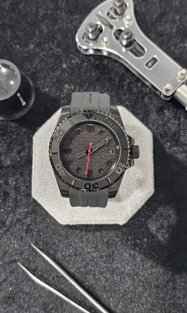 Custom-Built Yacht Master Watch, Men's Fashion, Watches & Accessories ...