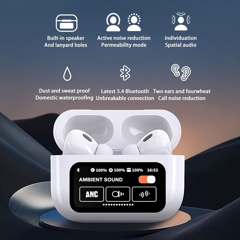 Earphones A12 PRO Noise Cancellation Bluetooth earbuds 2024 LATEST ...