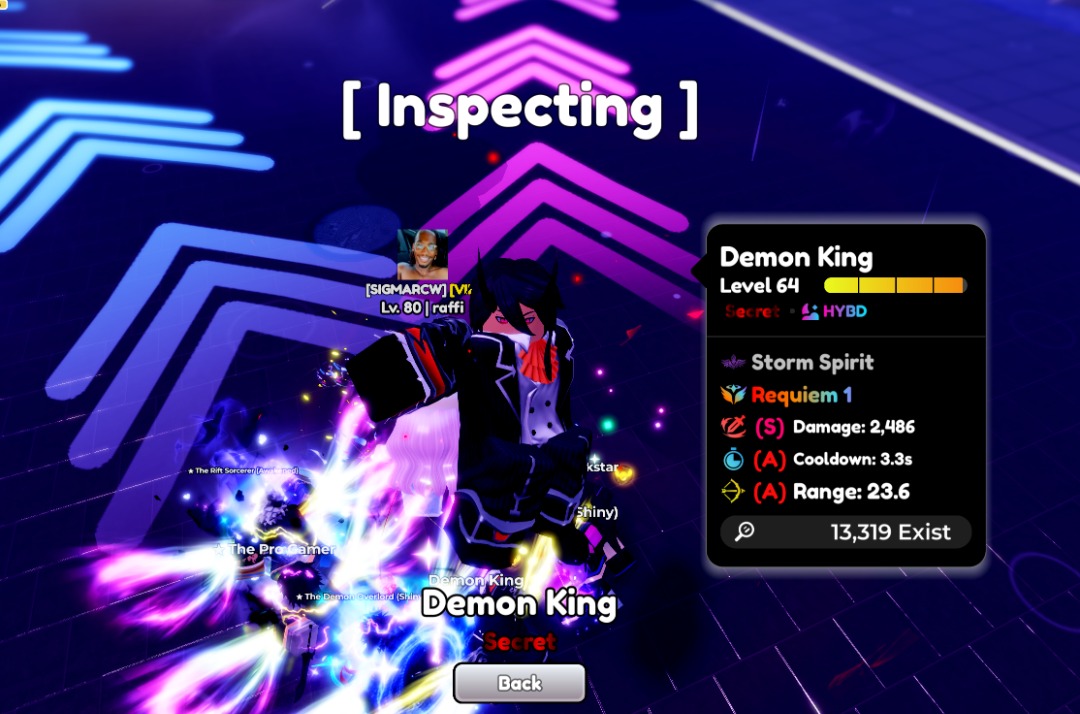 EVO REQUIEM DEMON KING (PEAK) (SAA) ANIME DEFENDERS, Video Gaming ...