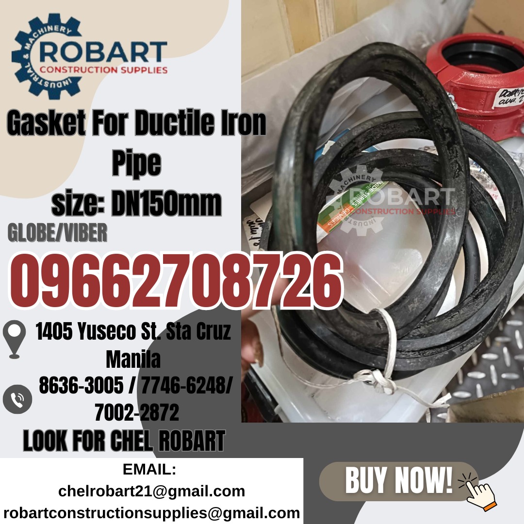 GASKET FOR DUCTILE IRON PIPE, Commercial & Industrial, Construction ...