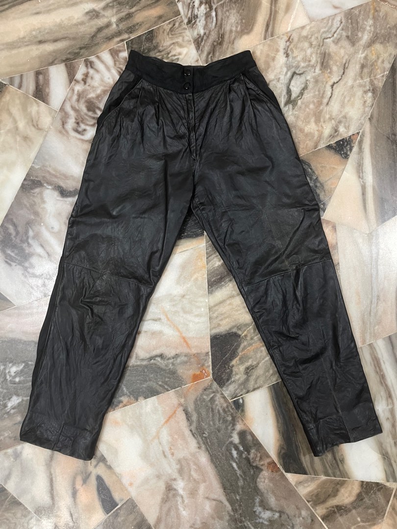 Genuine Cow Leather Pants, Men's Fashion, Bottoms, Jeans on Carousell