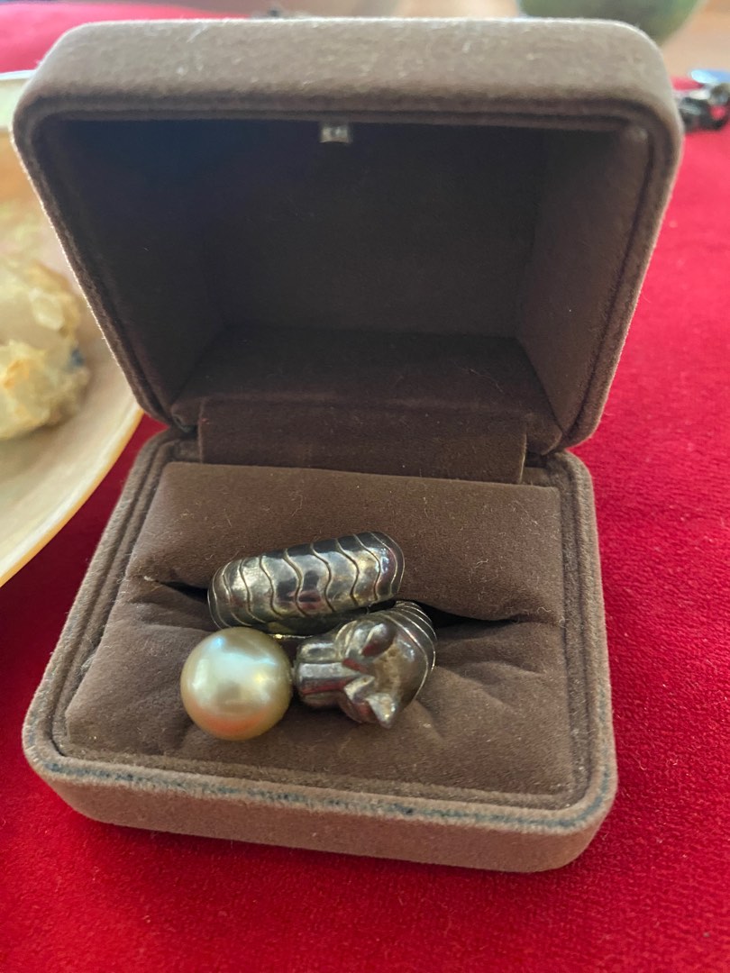 Genuine Silver 925 Cartier Design with Southsea Pearl, Women's Fashion ...