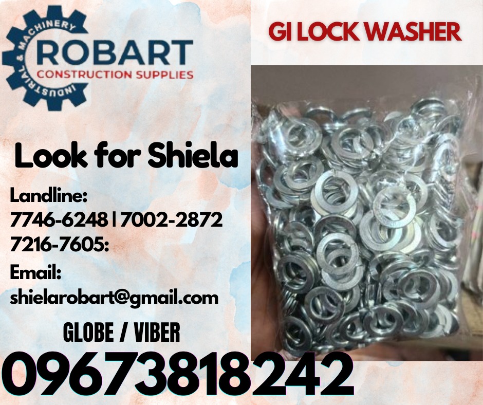 GI LOCK WASHER, Commercial & Industrial, Construction Tools & Equipment ...