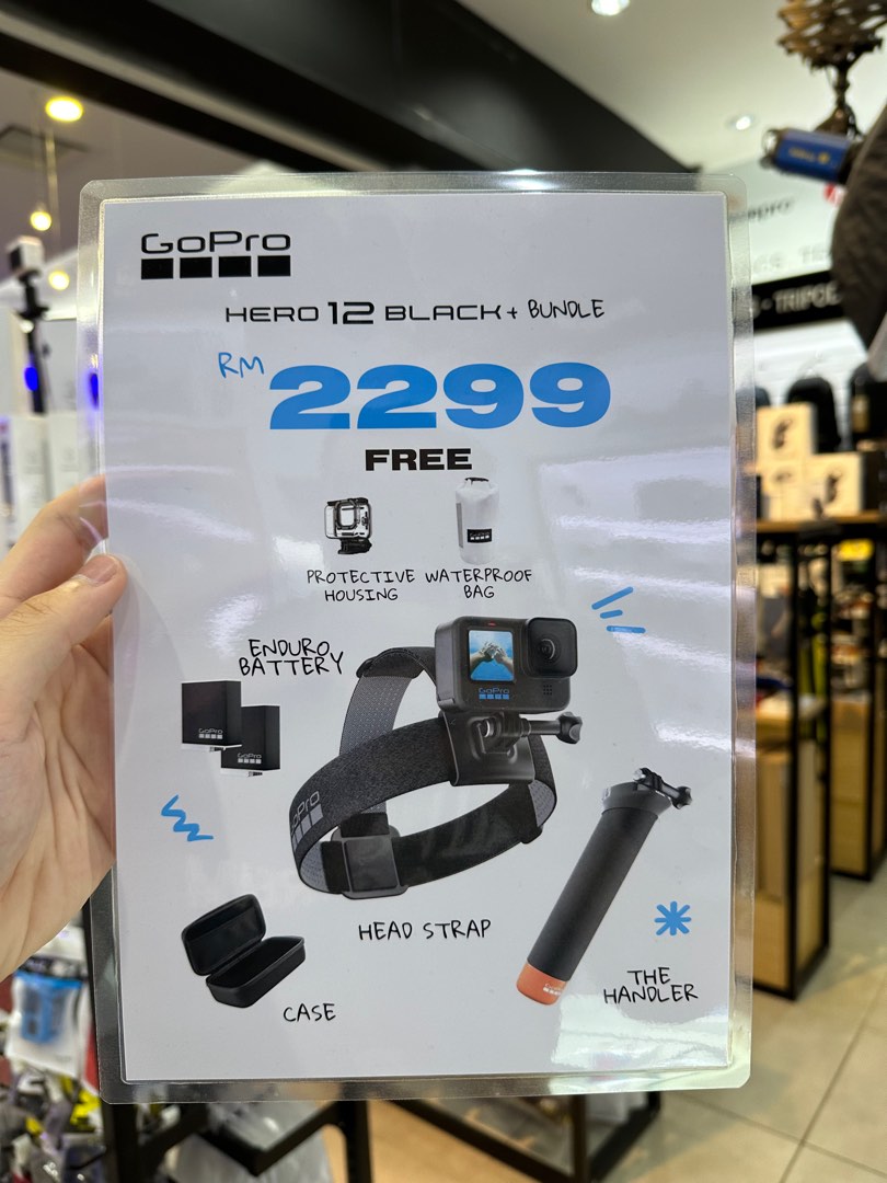 GoPro Hero 12 Black + Bundle, Photography, Cameras on Carousell