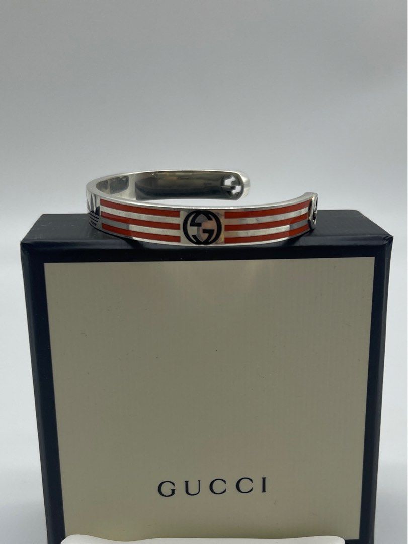 Gucci x Adidas Cuff Bracelet, Luxury, Accessories on Carousell